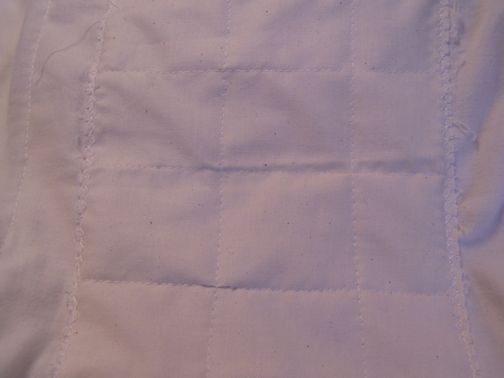 Mending a bed sheet – The Sewing Garden