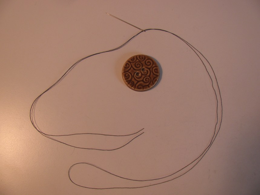 How To Sew on a Thread Shank – The Sewing Garden