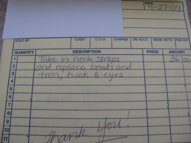 Writing Receipts For Your Customers – The Sewing Garden