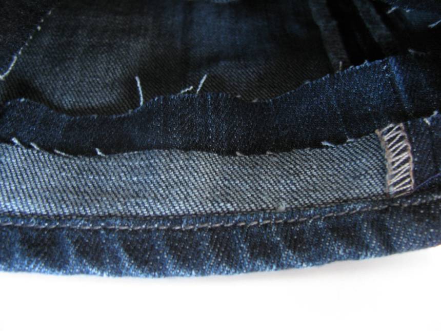 How To Hem Jeans Using The Original Hem – The Sewing Garden