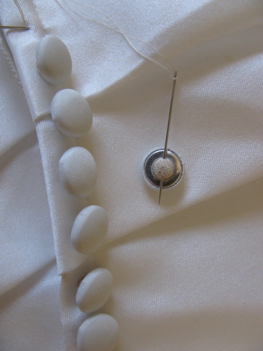 How To Sew On Satin Covered Buttons – The Sewing Garden